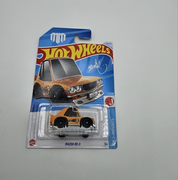 Mattel | Toys | Hot Wheels Mazda Rx3 Tooned Orange 56 Mainline 224 ...